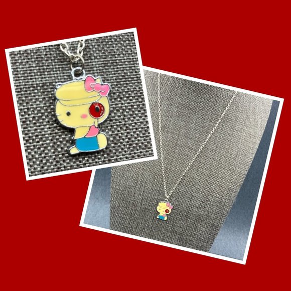 Hello Kitty | Accessories | Hello Kitty Pendant Necklace 7 In Silver ...